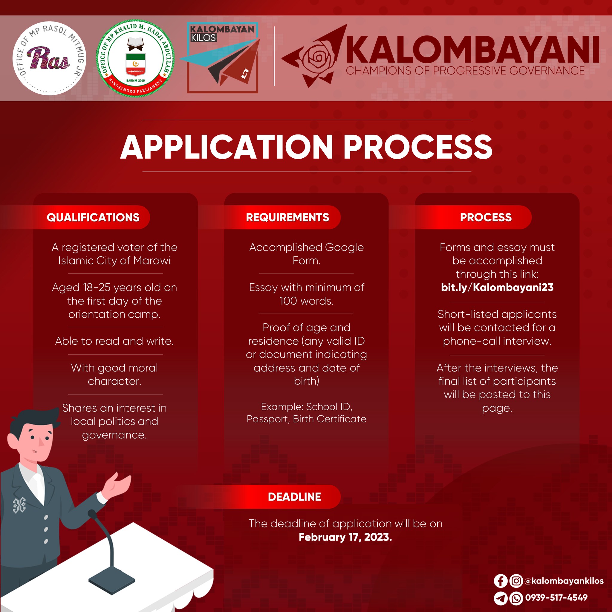 KALOMBAYANI APPLICATION PROCESS – RasMitmug.com